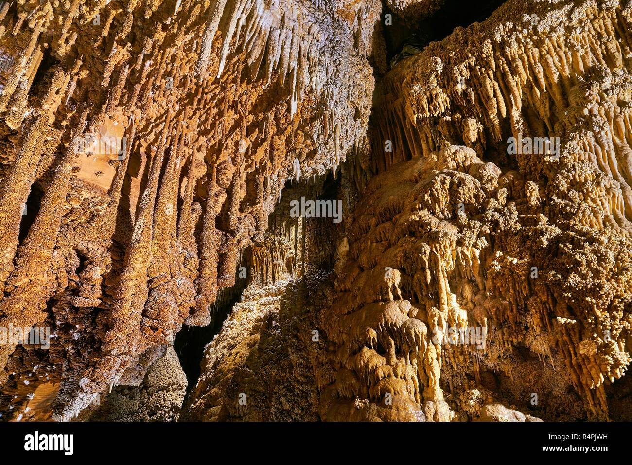 Limestone Cave Detail Stock Photo - Alamy