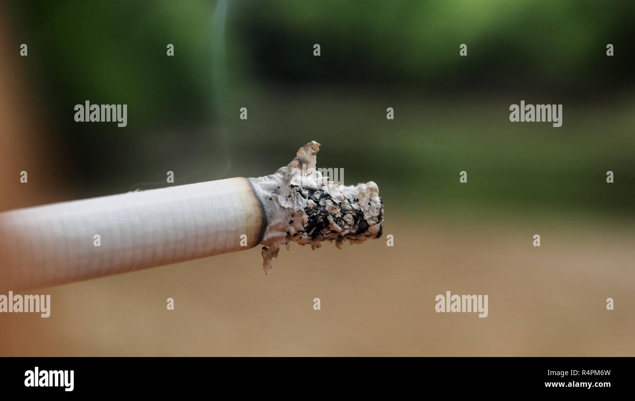 Cigarette macro picture Stock Photo - Alamy