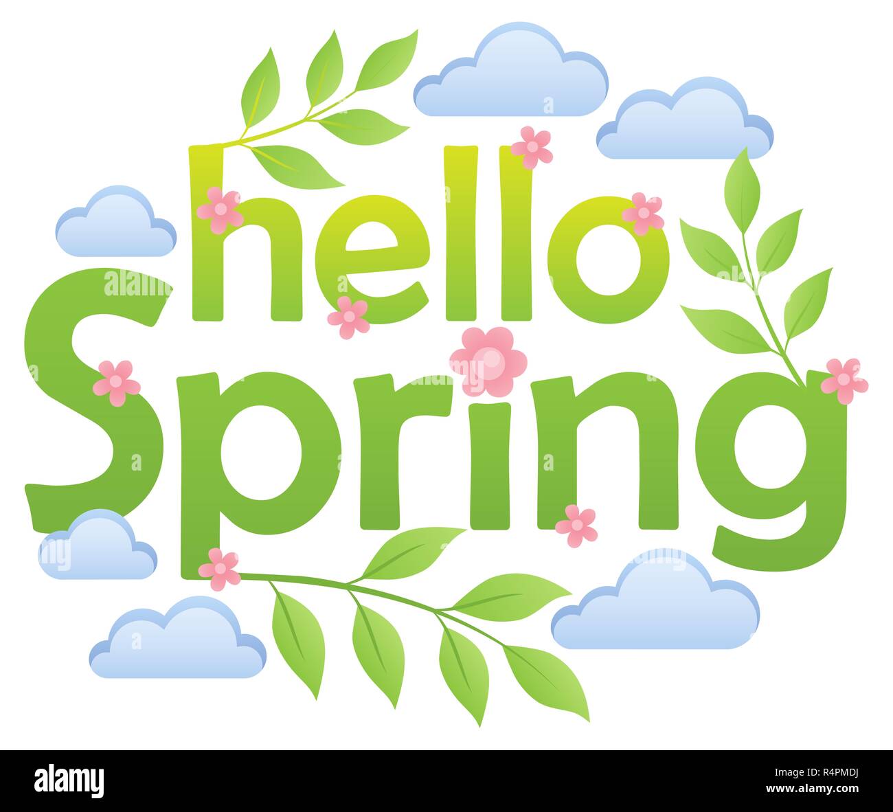Springtime theme Cut Out Stock Images & Pictures - Alamy
