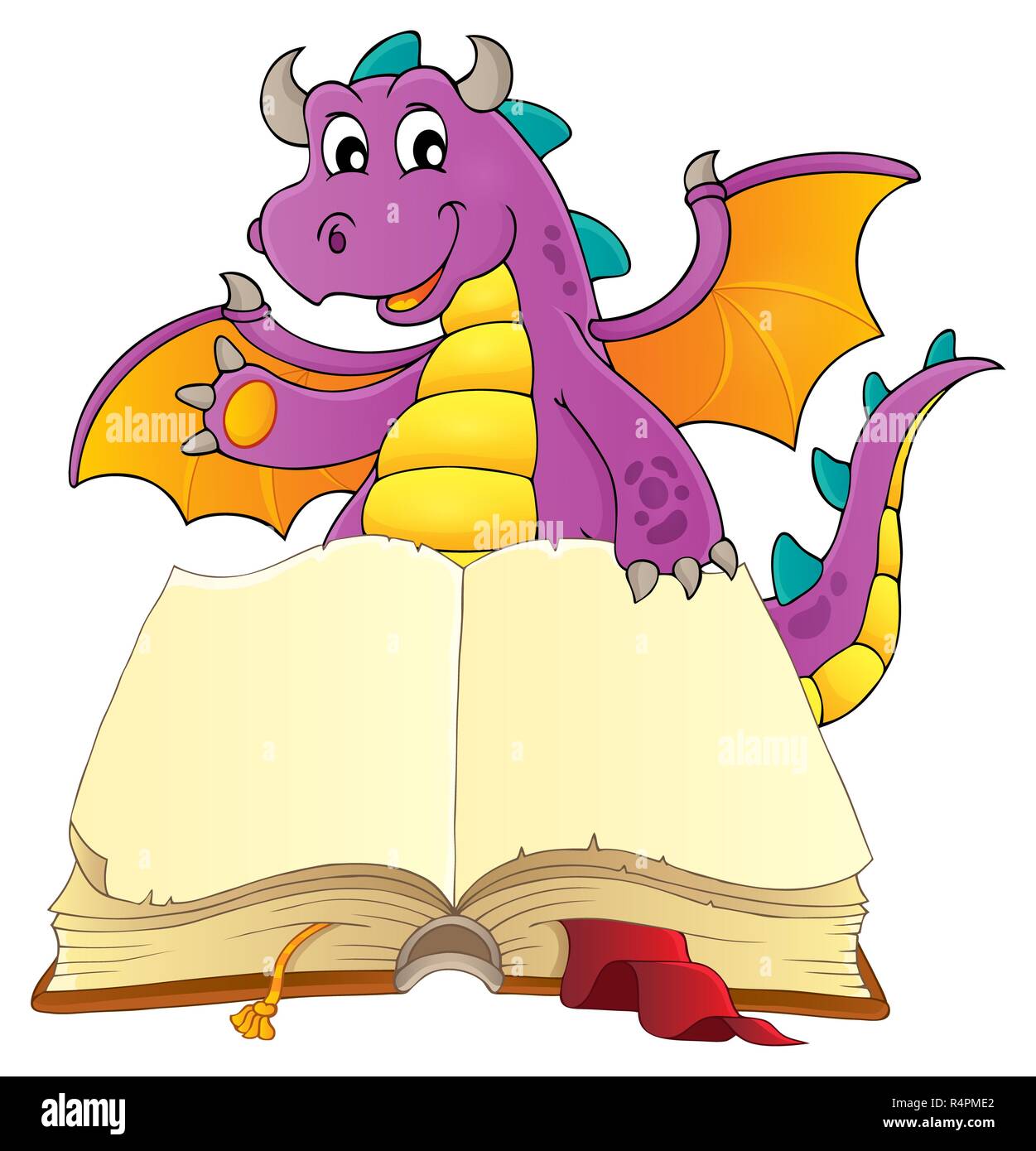 Mythological dragon drawing Cut Out Stock Images & Pictures - Alamy