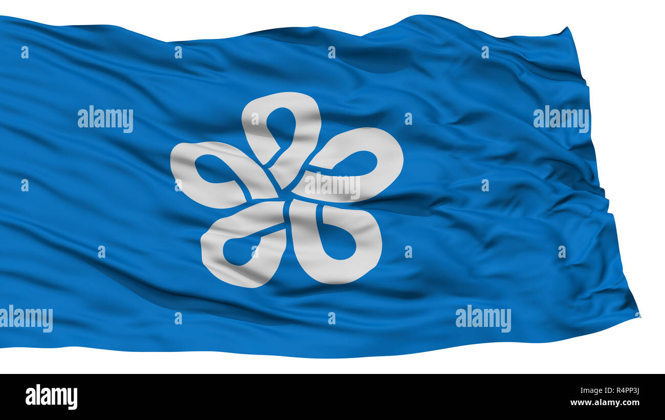 Isolated Fukuoka Japan Prefecture Flag Stock Photo - Alamy