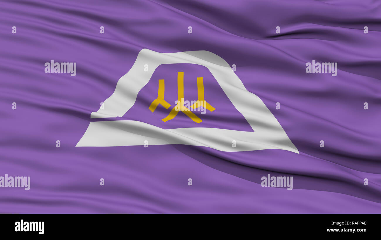 Closeup Yamanashi Japan Prefecture Flag Stock Photo - Alamy