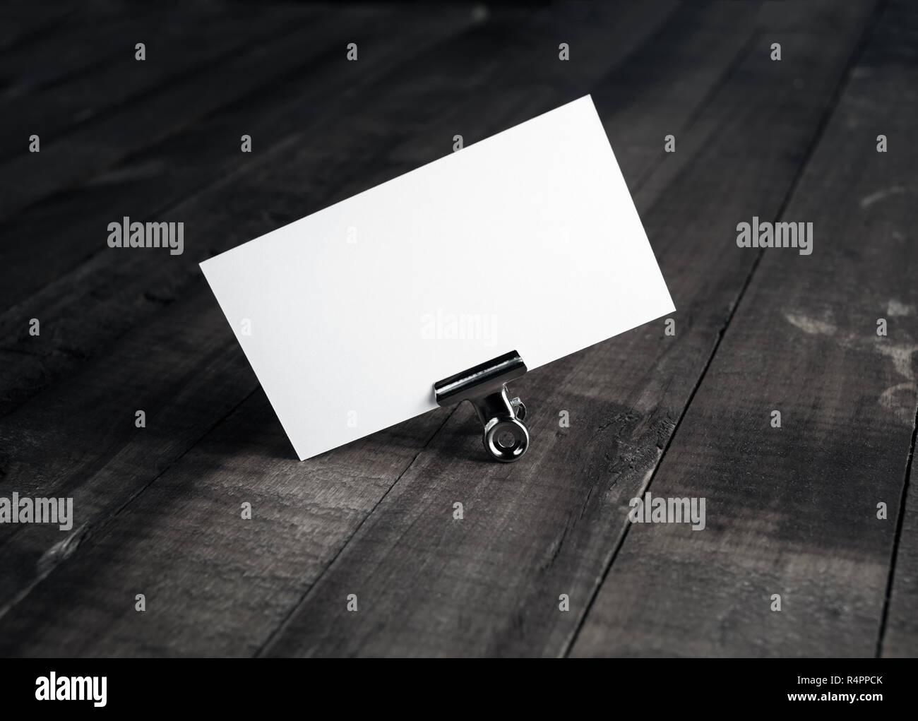 Blank name card Stock Photo - Alamy