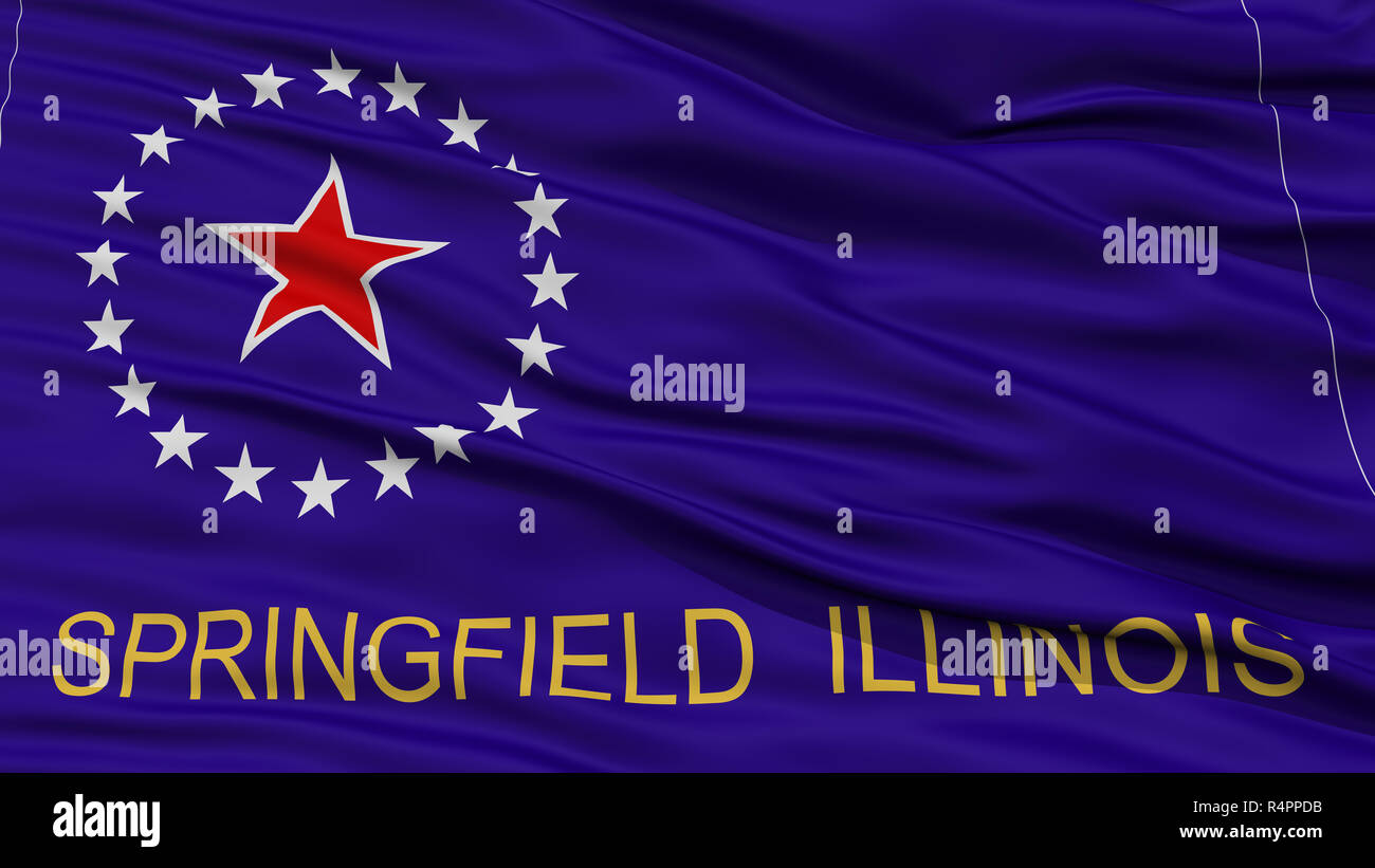 Closeup Springfield Flag Stock Photo - Alamy