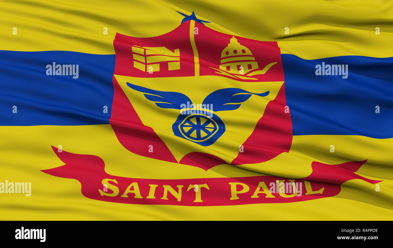 Closeup St Paul Flag Stock Photo - Alamy