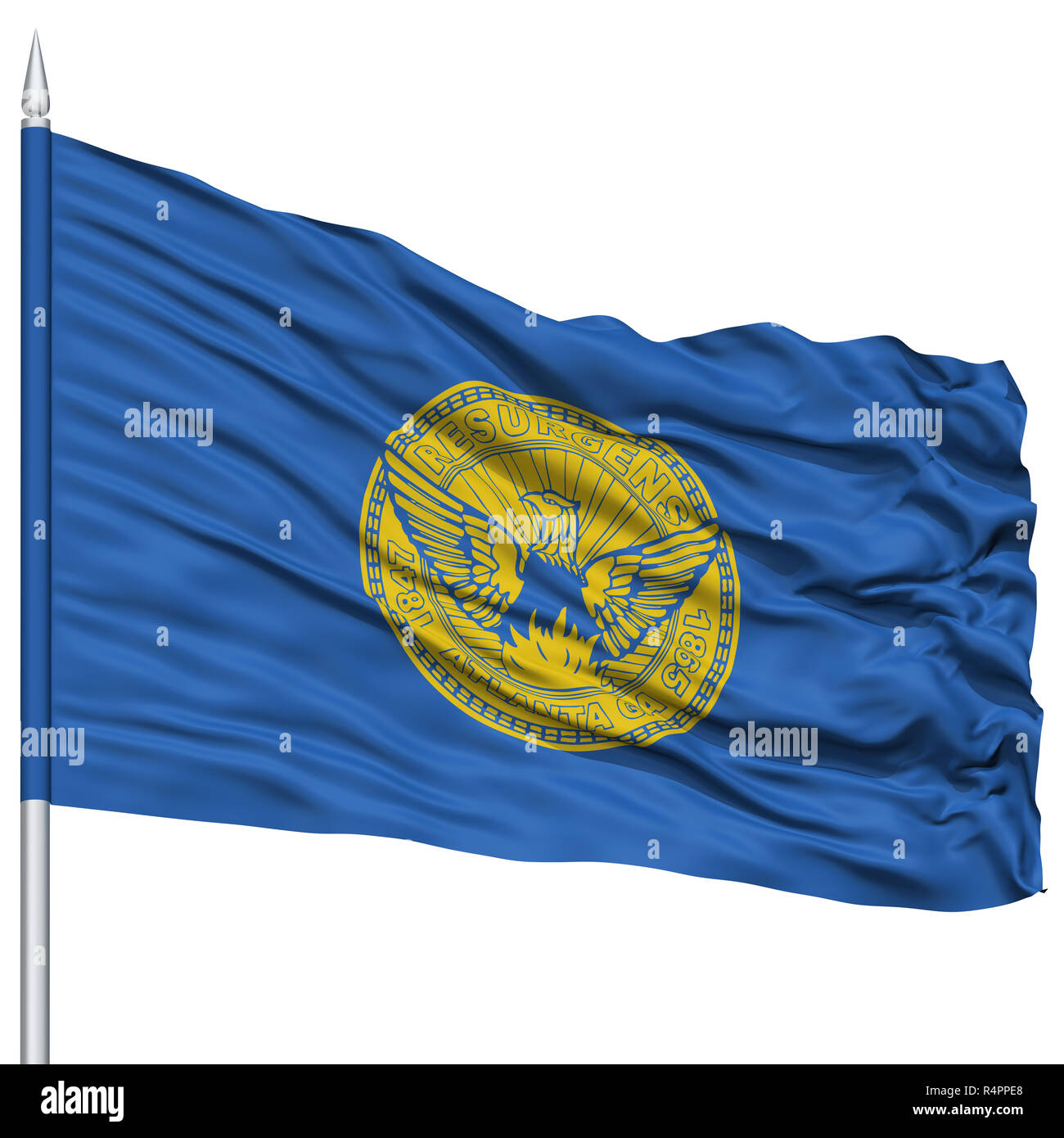 Georgia flag slow waving on hi-res stock photography and images - Alamy