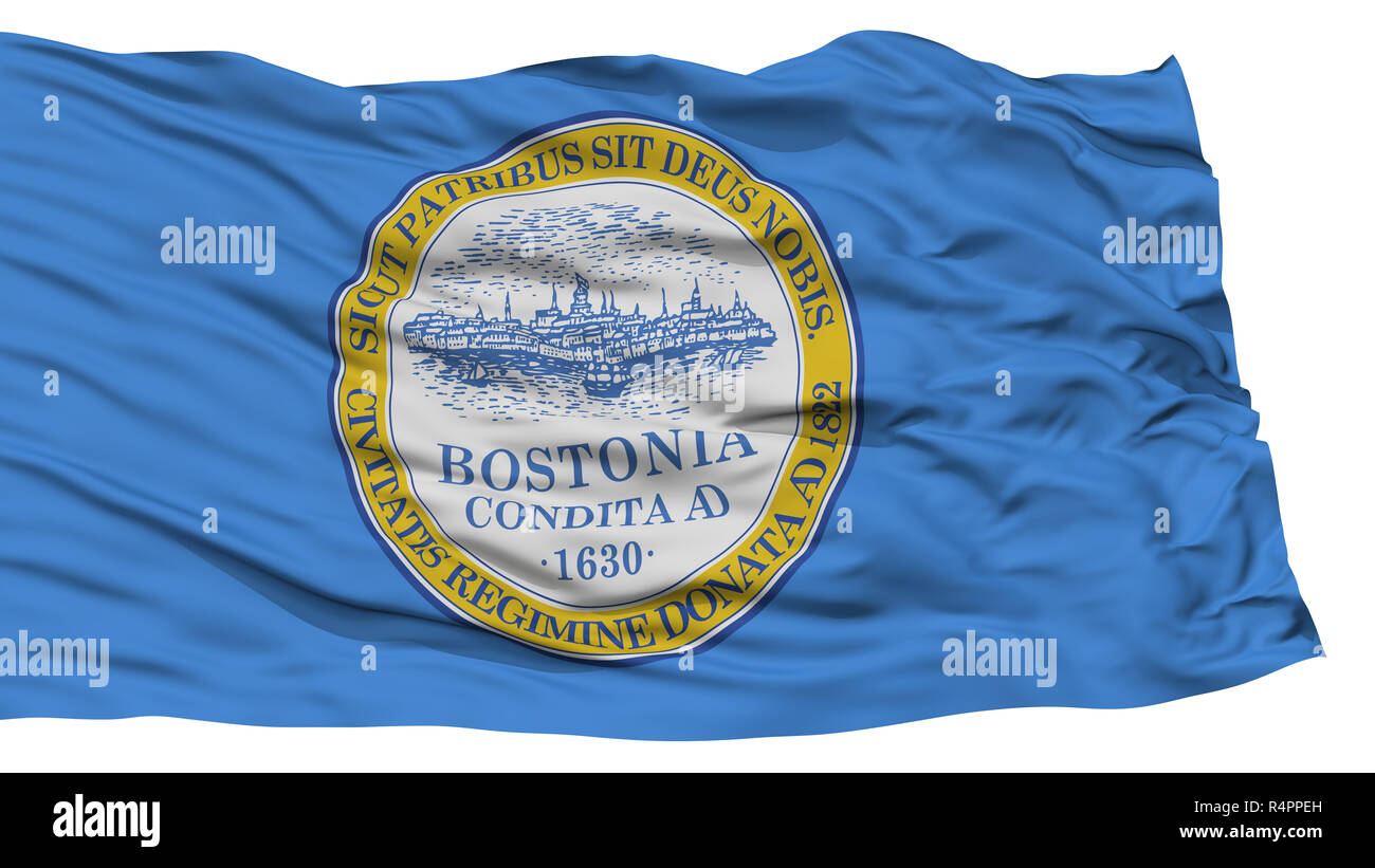 3d flag of the boston hi-res stock photography and images - Alamy