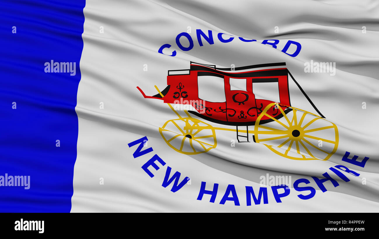 Closeup Concord Flag Stock Photo - Alamy