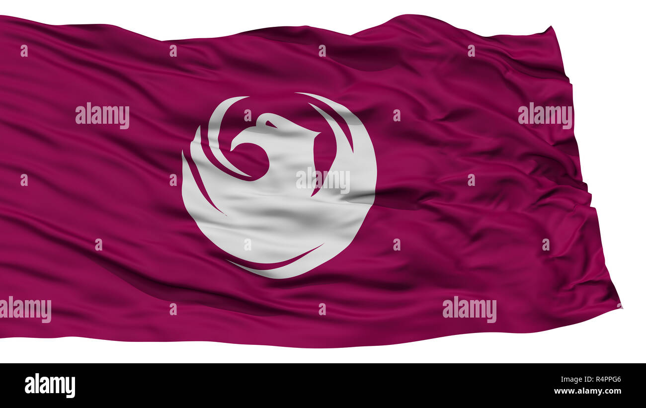 Isolated Phoenix Flag, Waving on White Background Stock Photo - Alamy