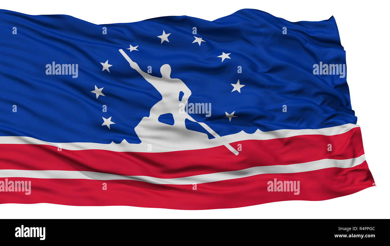 Isolated Richmond Flag, Waving on White Background Stock Photo - Alamy