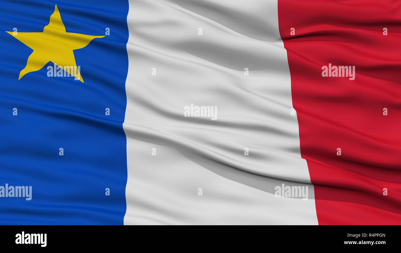 3d flag of the acadia hi-res stock photography and images - Alamy