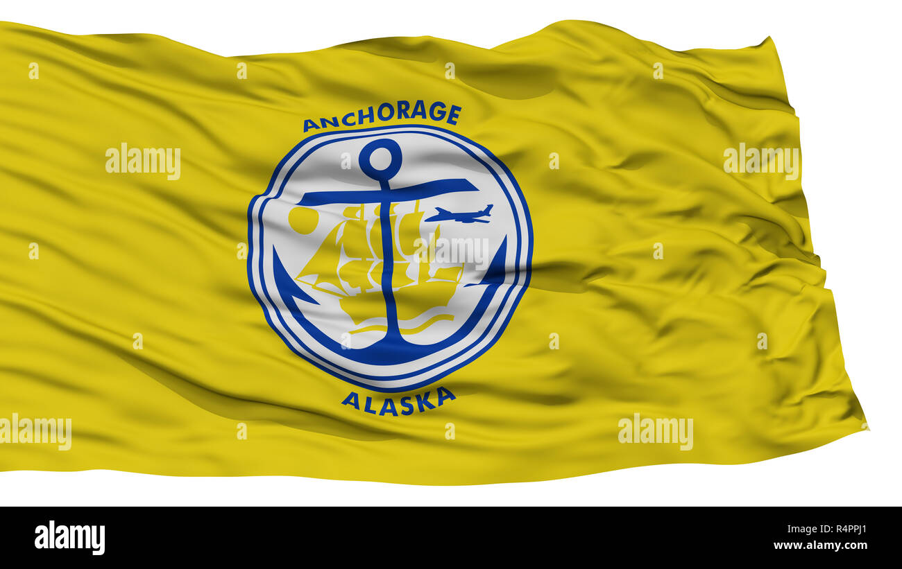 Anchorage city flag hi-res stock photography and images - Alamy