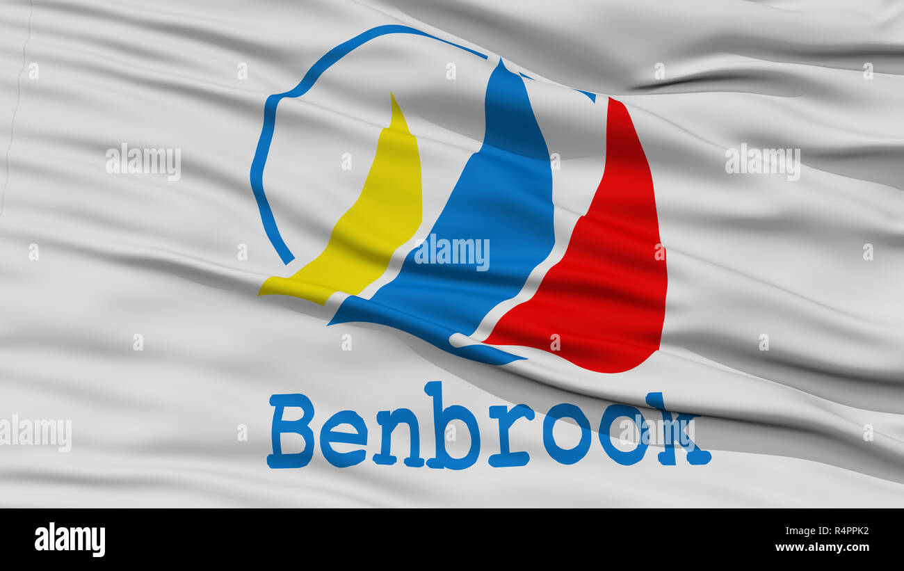 Closeup of Benbrook City Flag Stock Photo - Alamy