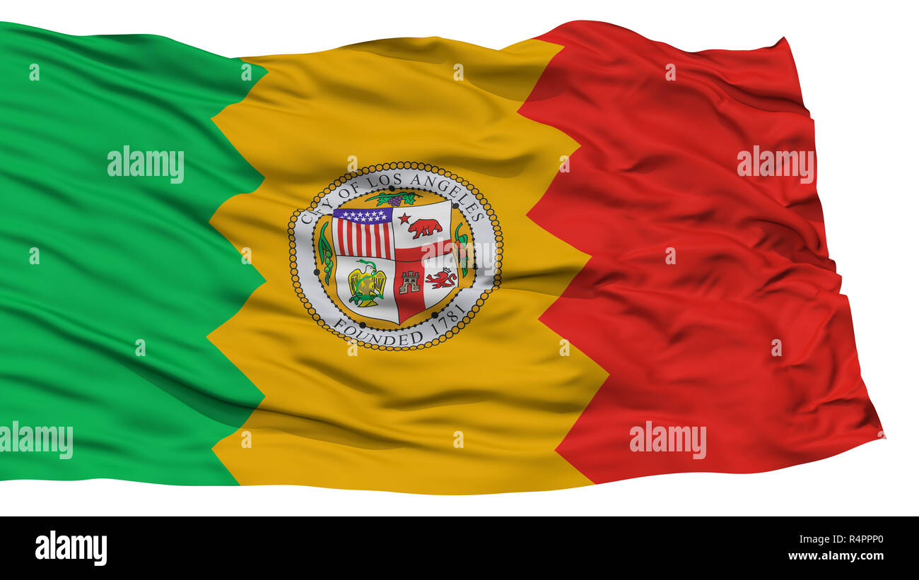 Isolated Los Angeles City Flag, United States of America Stock Photo ...