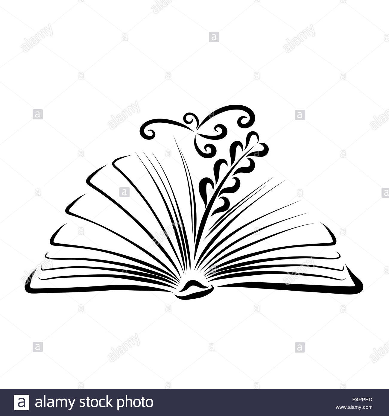 Book Open Pages Flying Stock Photos & Book Open Pages Flying Stock ...