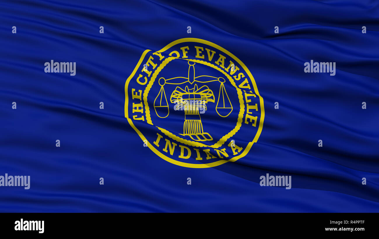 Evansville flag hi-res stock photography and images - Alamy