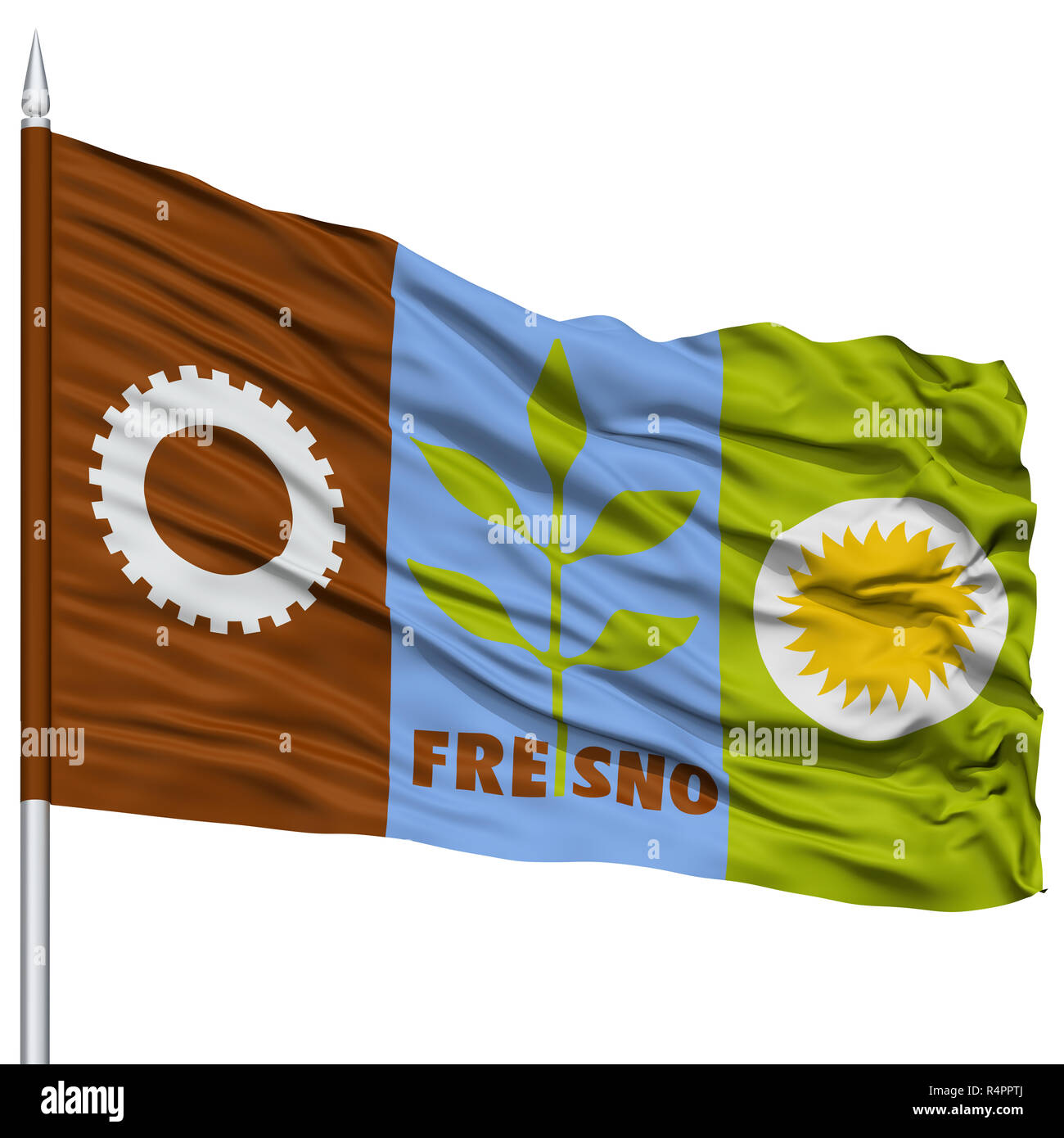Fresno city flag hi-res stock photography and images - Alamy