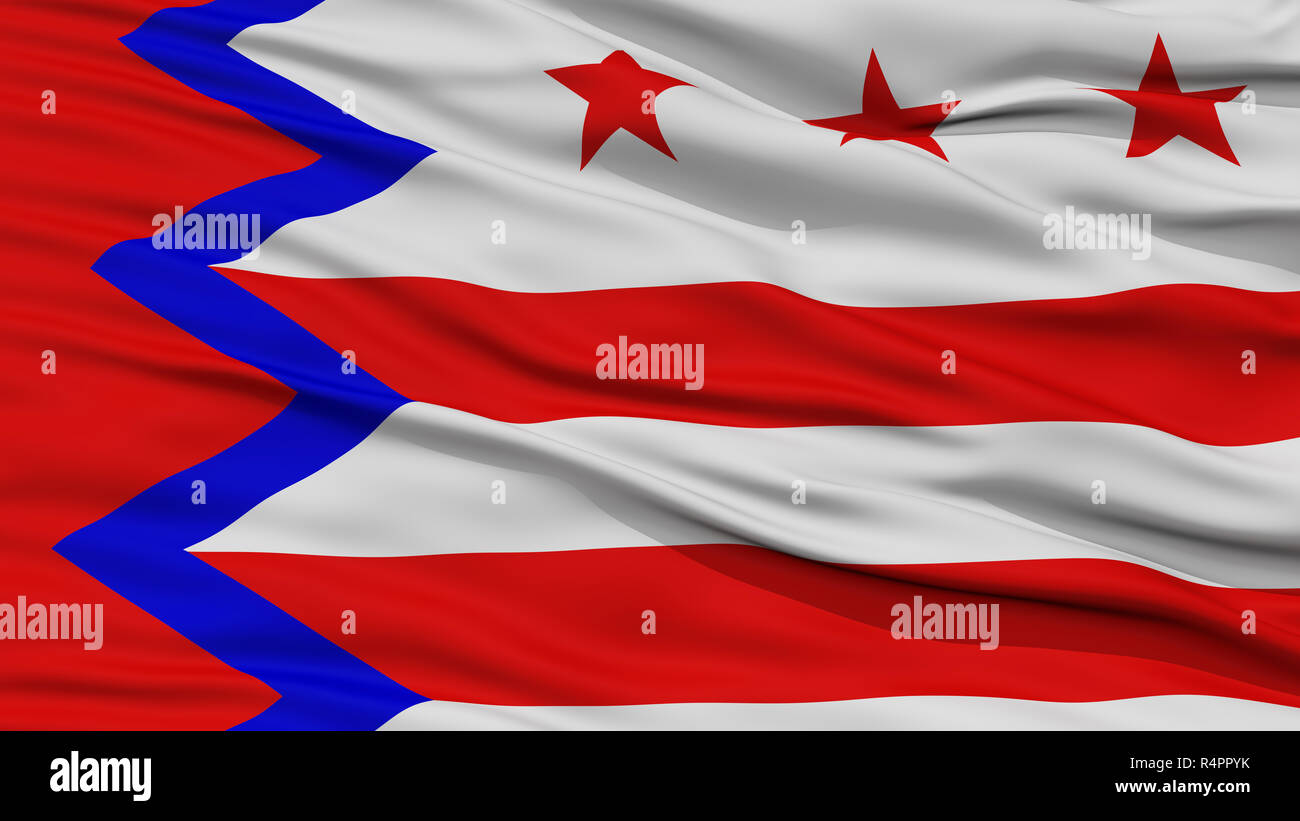 Washington city flag hi-res stock photography and images - Alamy