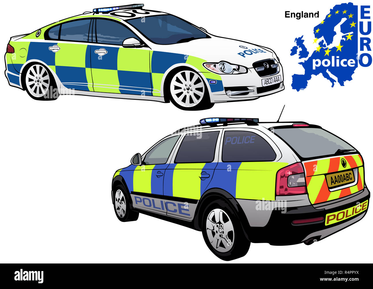 England Police Car Stock Photo - Alamy