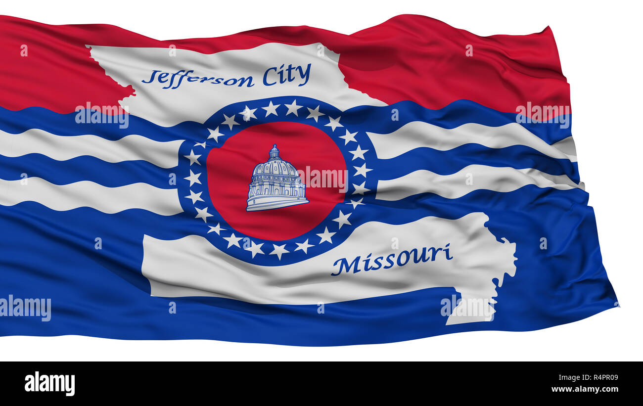 Isolated Jefferson City Flag, United States of America Stock Photo - Alamy