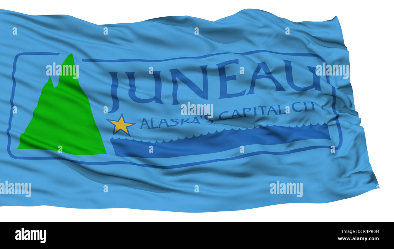 Isolated Juneau City Flag, United States of America Stock Photo - Alamy