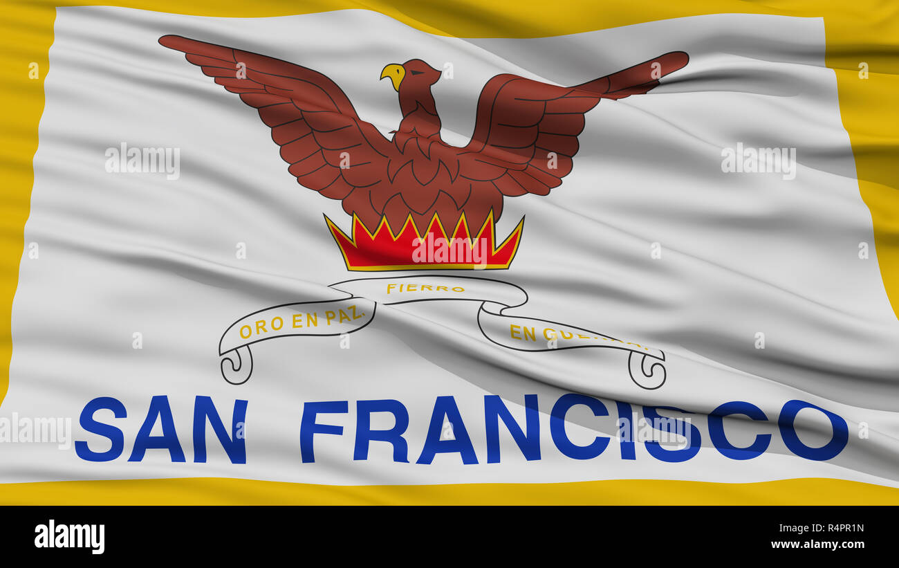 3d flag san francisco hi-res stock photography and images - Alamy