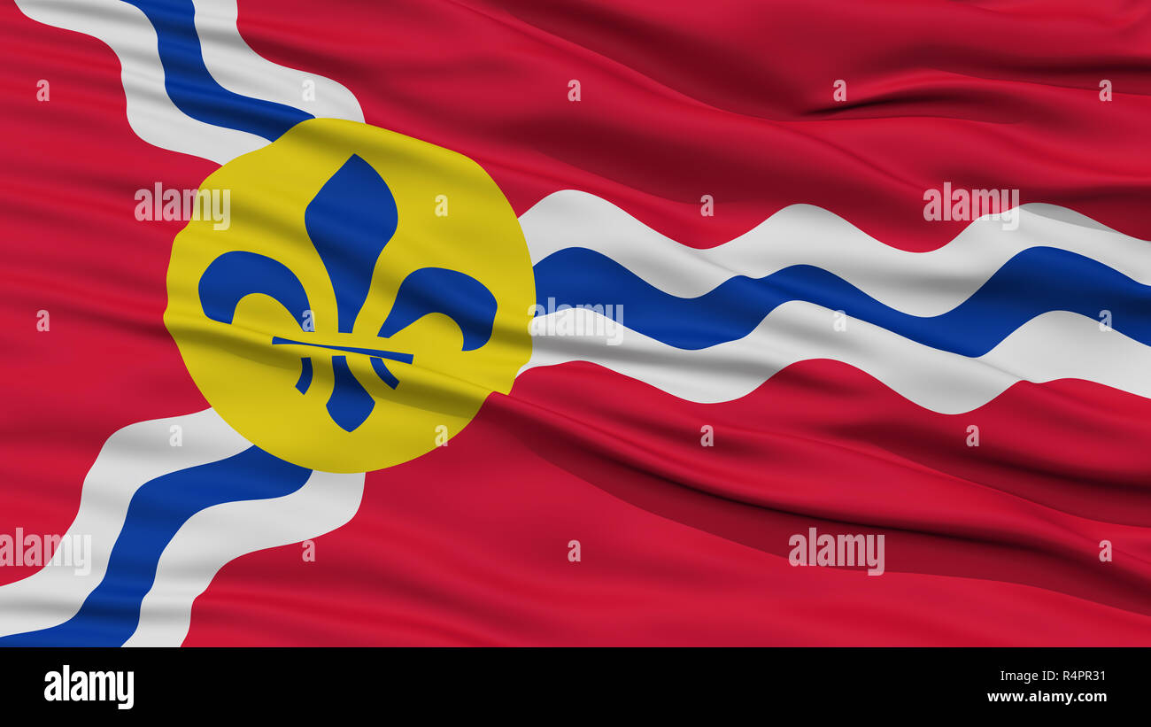 Closeup of St. Louis City Flag Stock Photo - Alamy