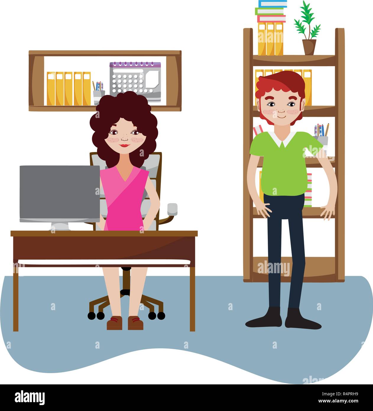 Office Building Inside Cartoon