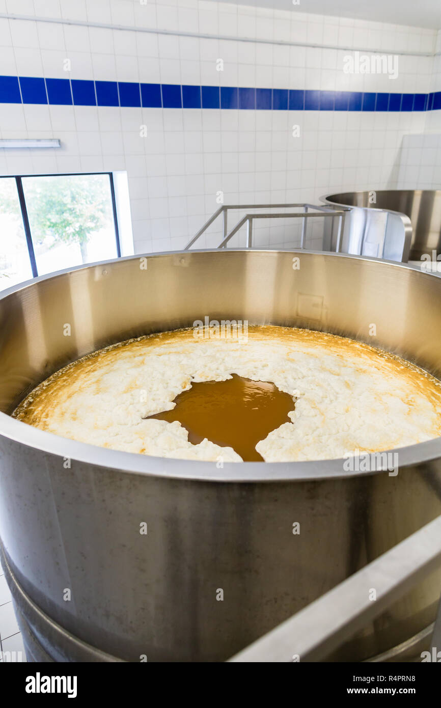 Kettle with original wort in beer brewery Stock Photo - Alamy