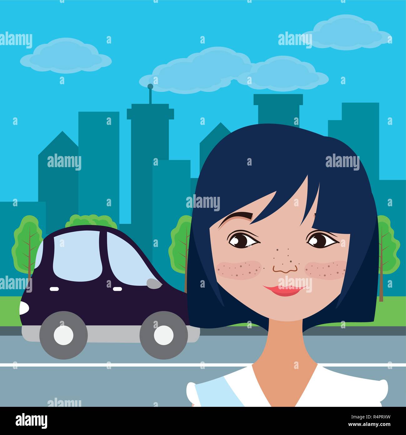 Passing street face Stock Vector Images - Alamy