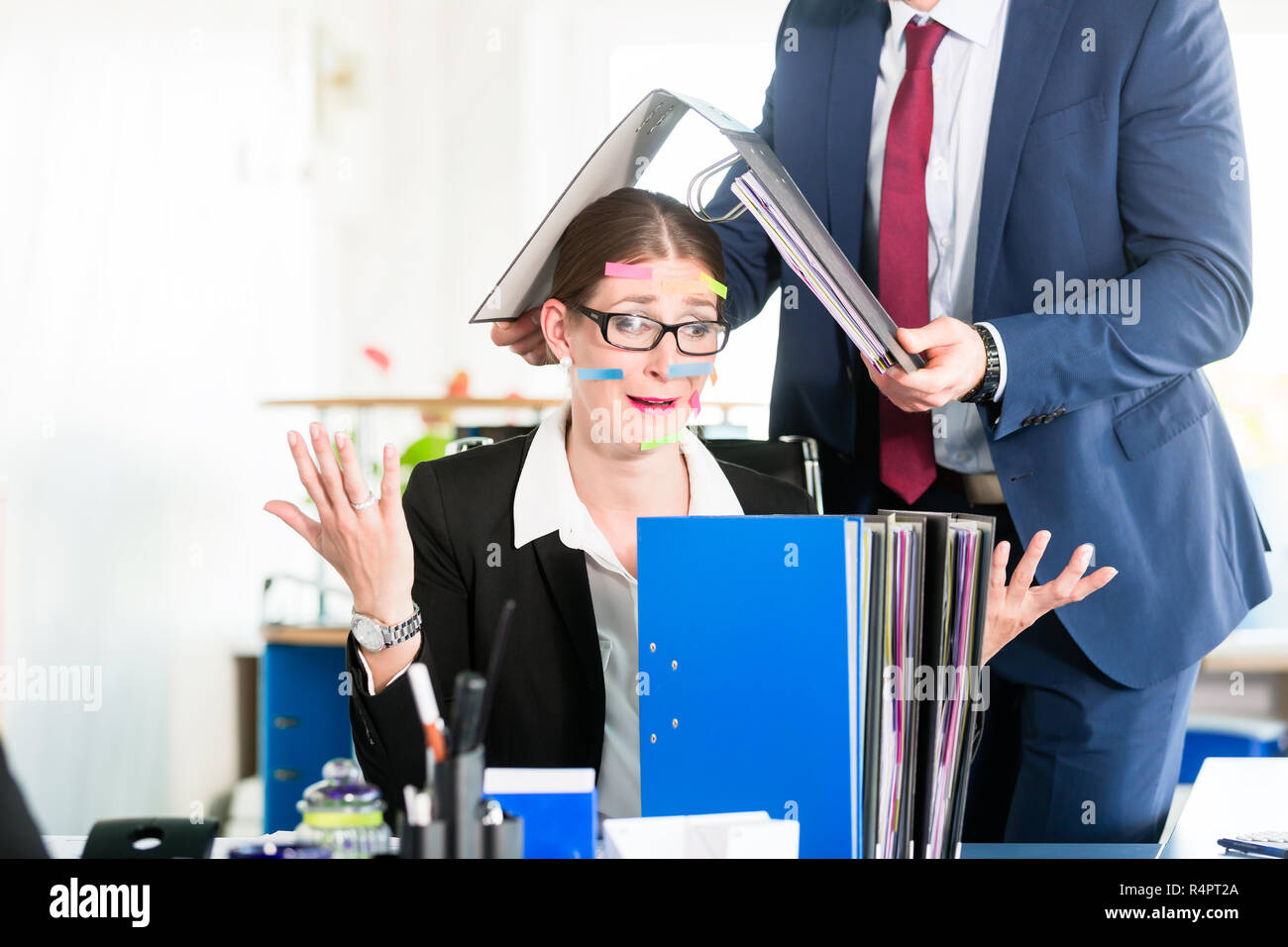 Desperate frustration office assistant hi-res stock photography and ...
