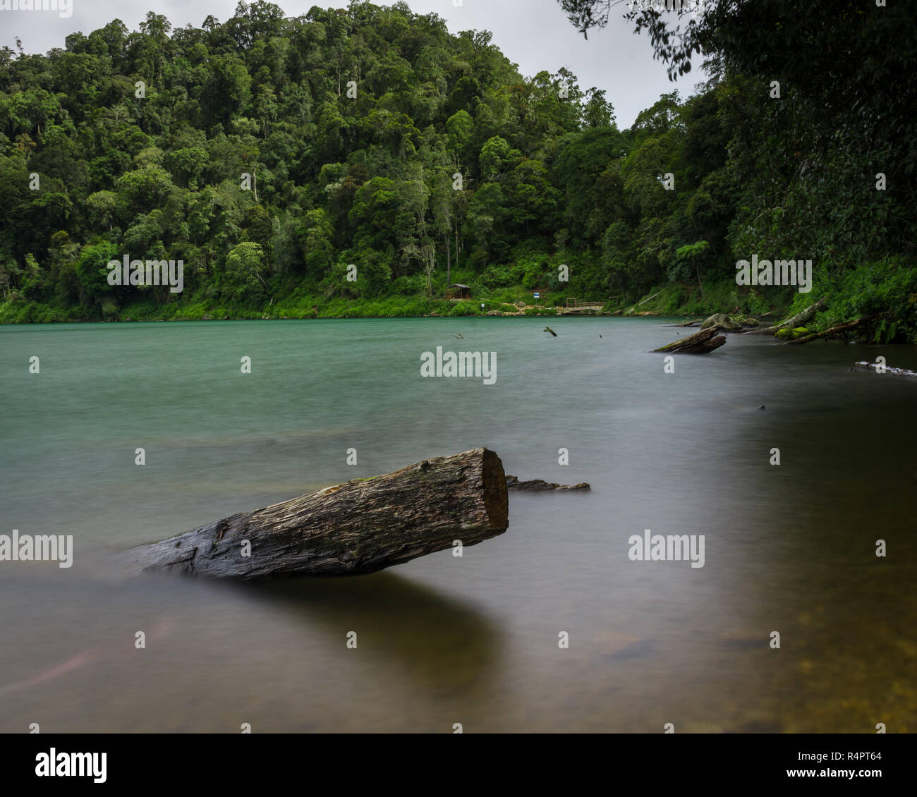 The view on Danau Gunung Tujuh Lake Stock Photo - Alamy