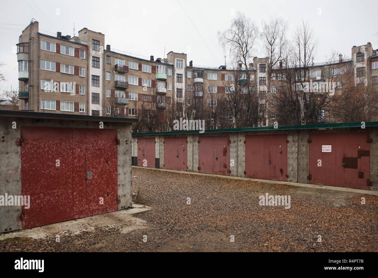 Courtyard of the constructivist dwelling complex nicknamed the ...