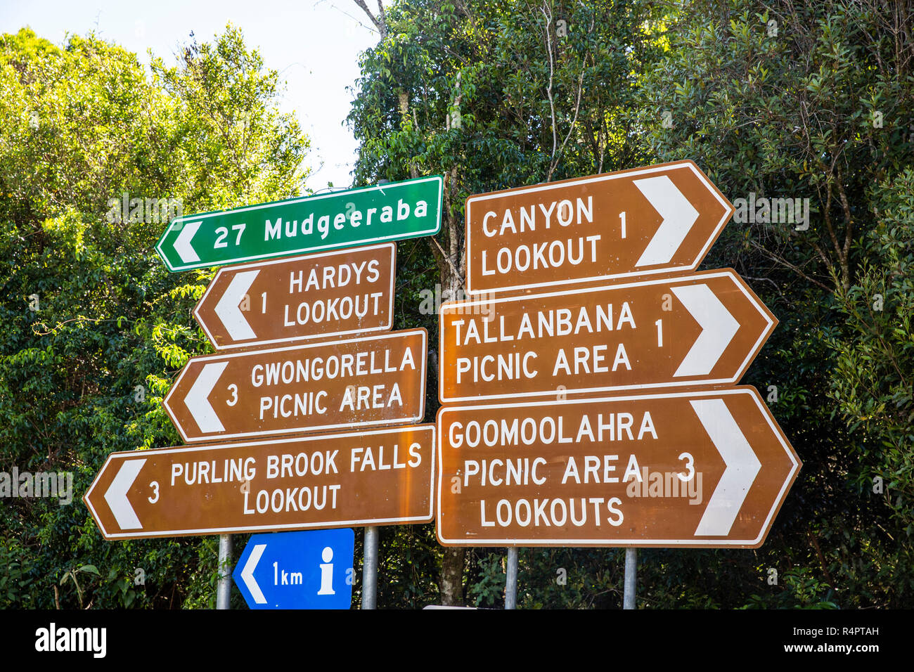 Road signs in queensland australia hi-res stock photography and images ...