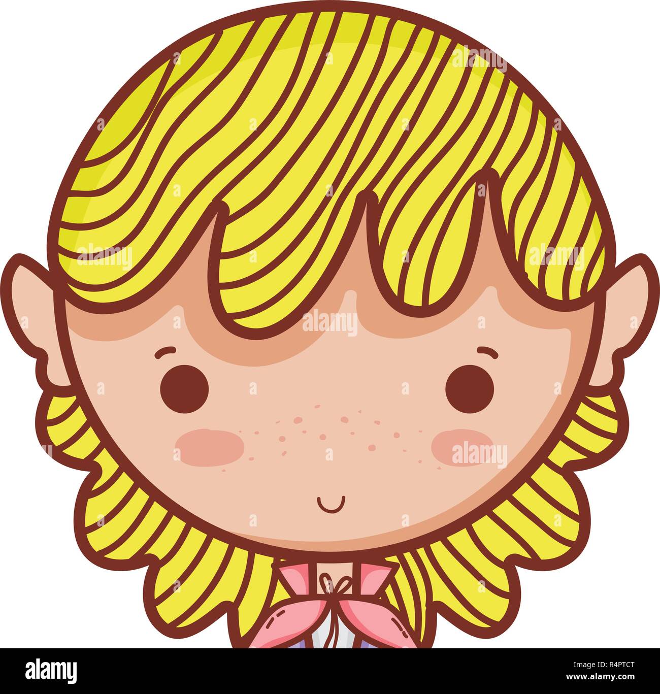 cute magic girl cartoon vector illustration graphic design Stock Vector ...