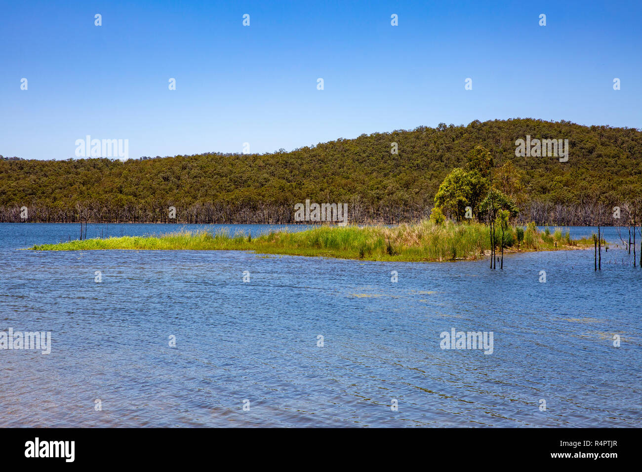 Advancetown lake at the Hinze dam in the Gold Coast hinterland ...