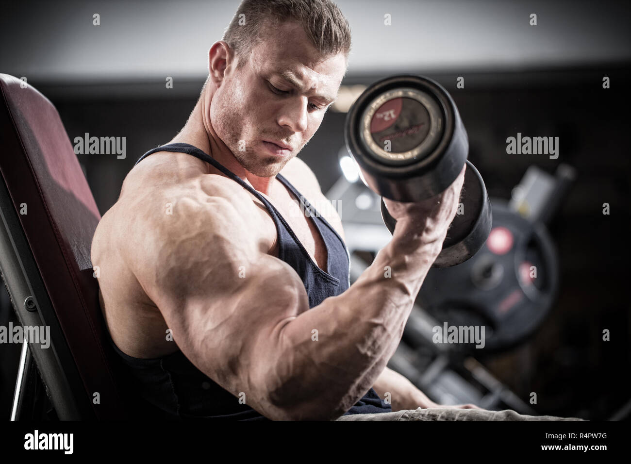 Big biceps hi-res stock photography and images - Alamy