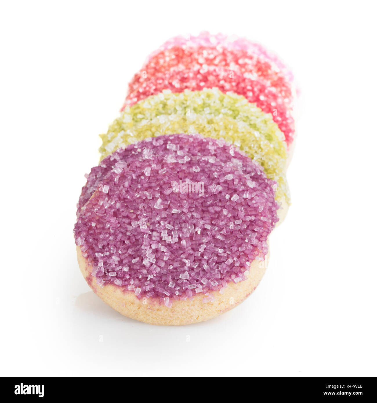 Colorful Sugar Cookies Isolated Stock Photo - Alamy