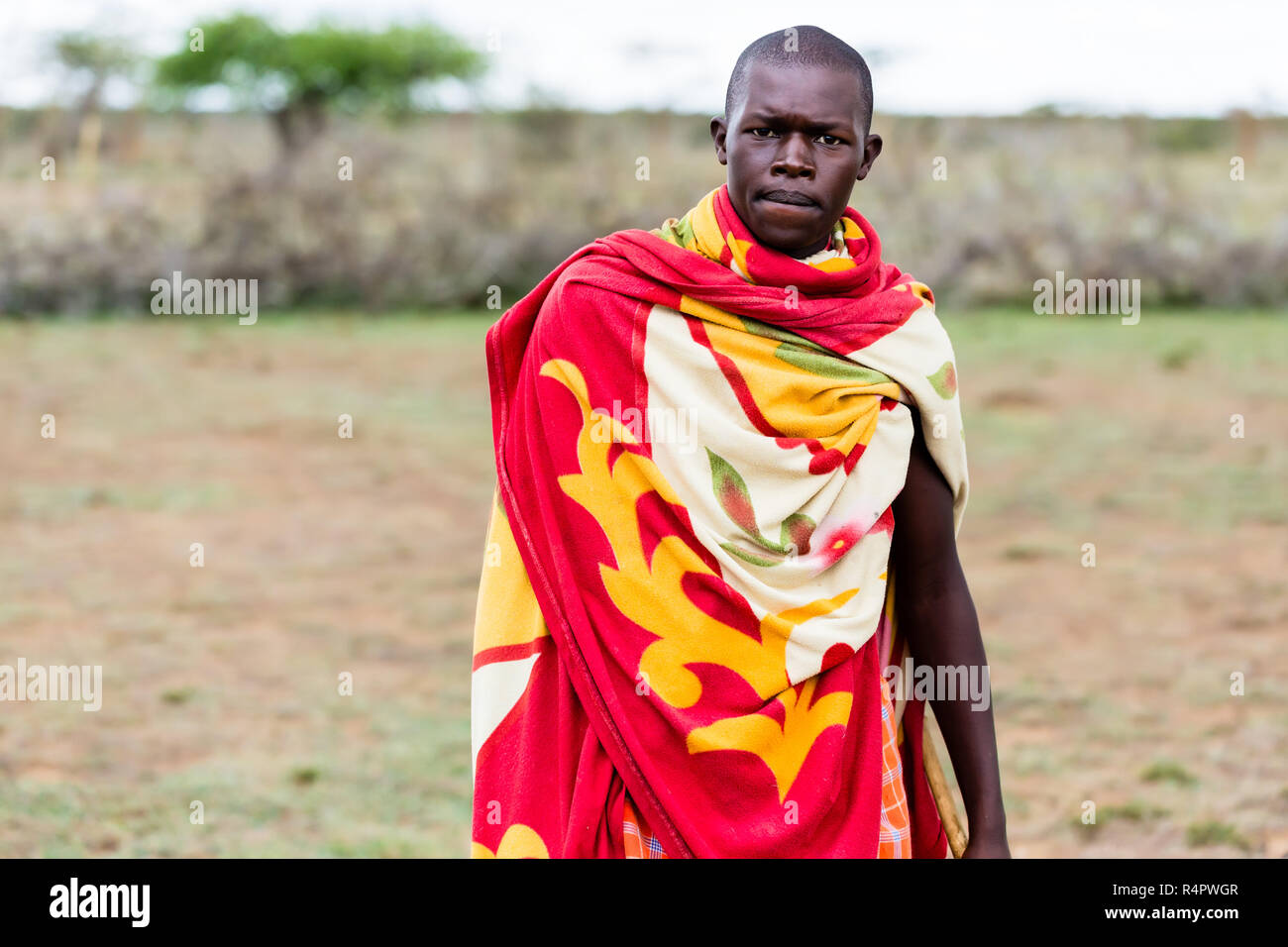 Portrait of Massai man Stock Photo - Alamy