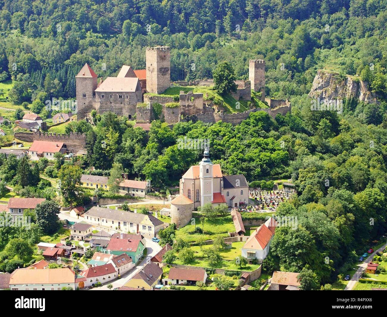 Hardegg town and castle Stock Photo - Alamy