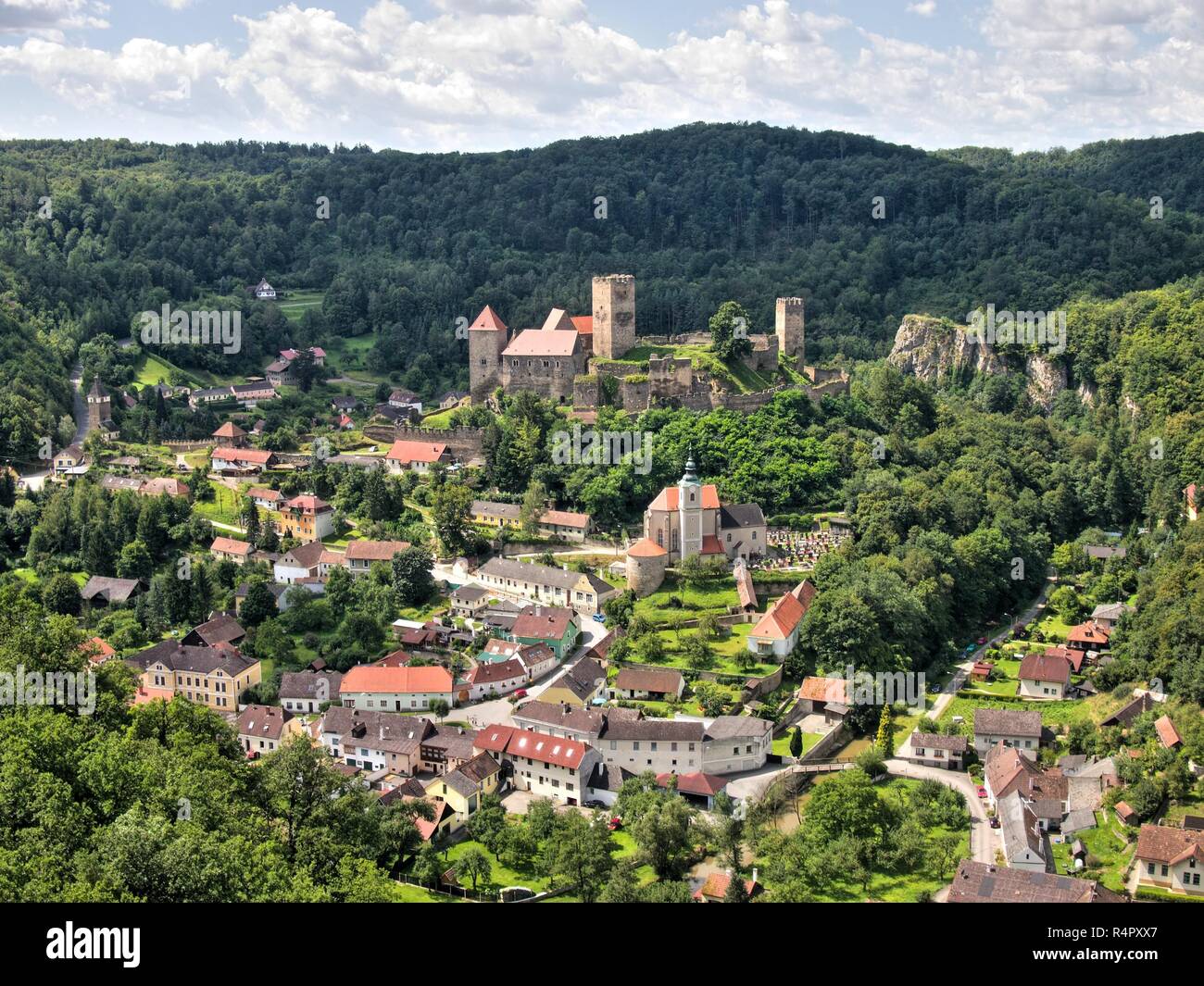View of hardegg castle hi-res stock photography and images - Alamy