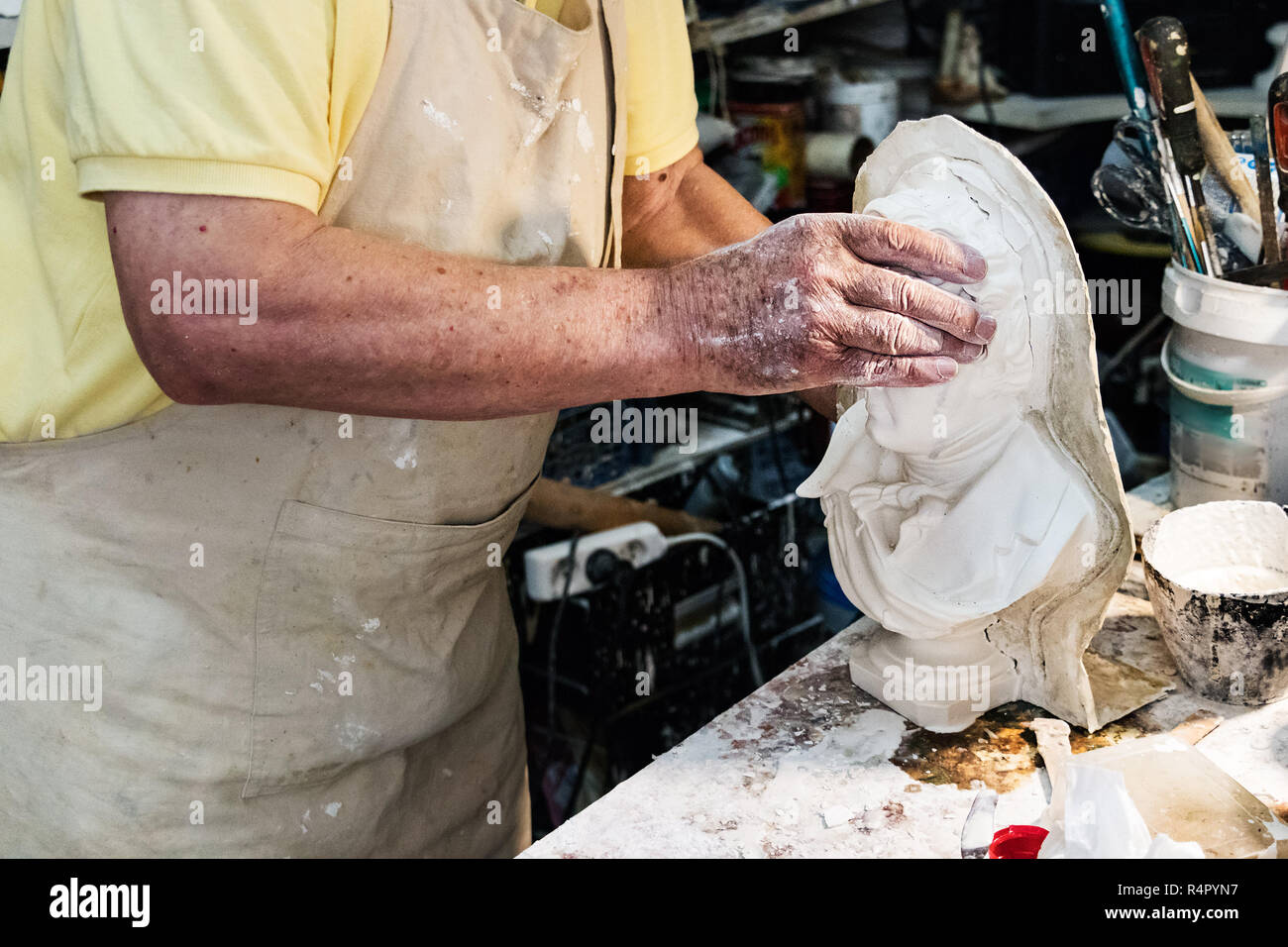 Wearing plaster hi-res stock photography and images - Alamy
