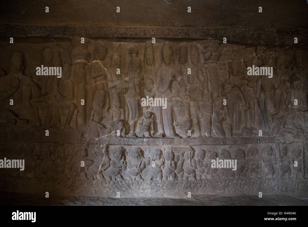 Ellora caves rock-cut monastery-temple cave complexes UNESCO World ...