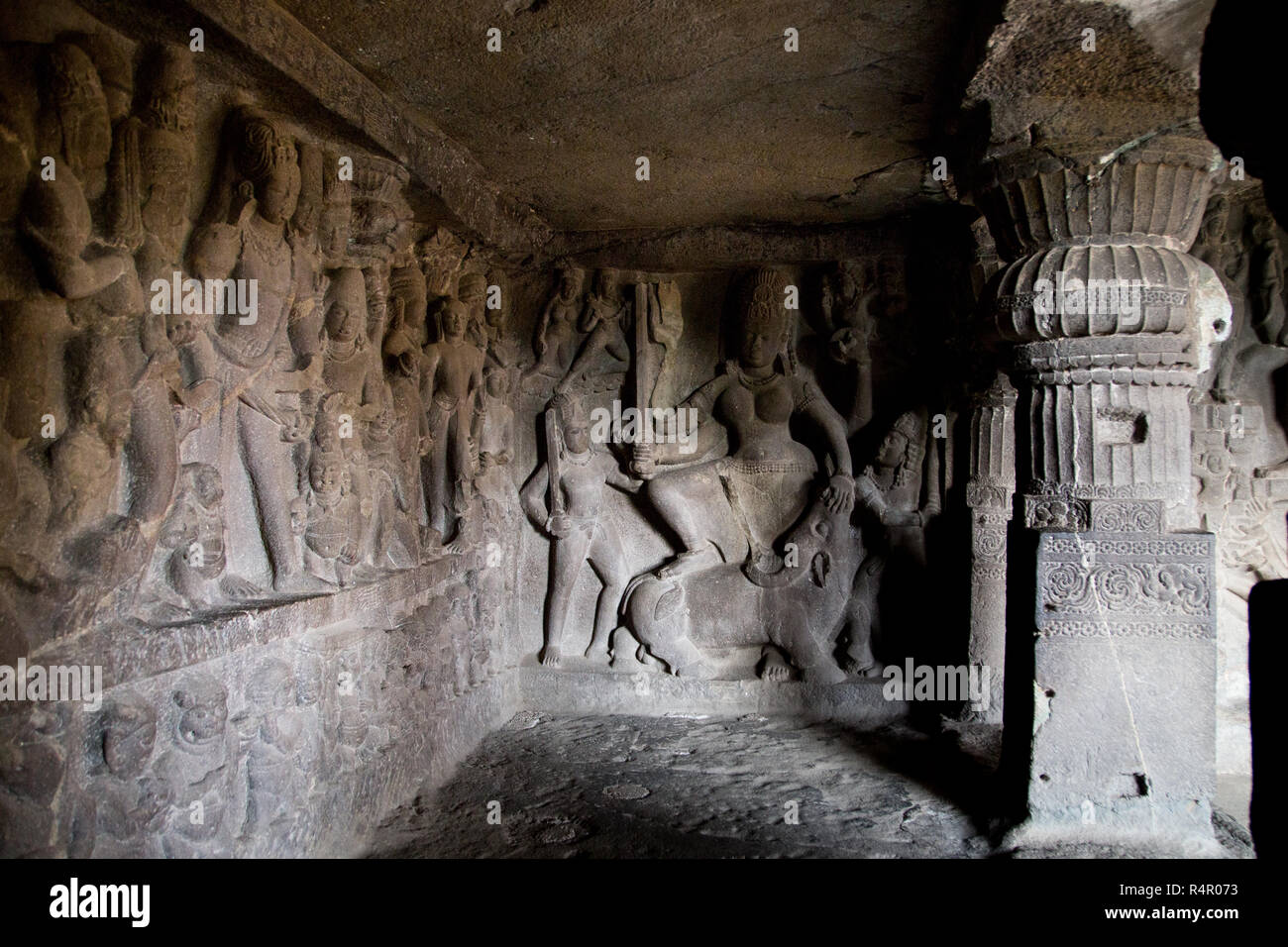 Ellora caves rock-cut monastery-temple cave complexes UNESCO World ...