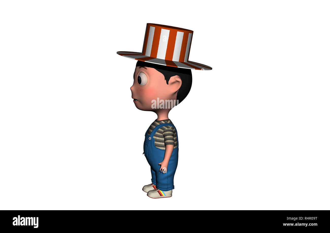 cartoon schoolboy isolated Stock Photo - Alamy