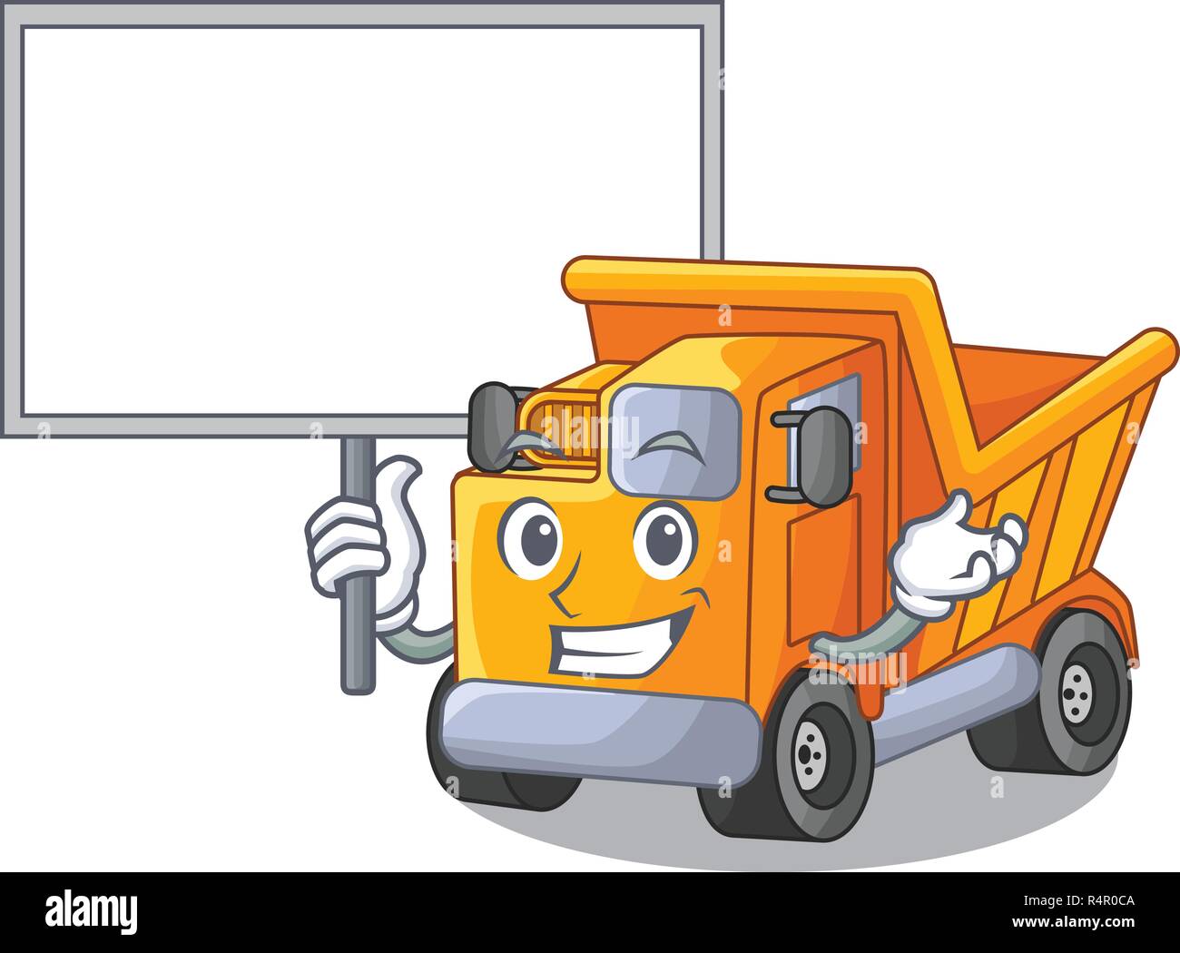 Bring board cartoon truck on the table learn Stock Vector Image & Art ...