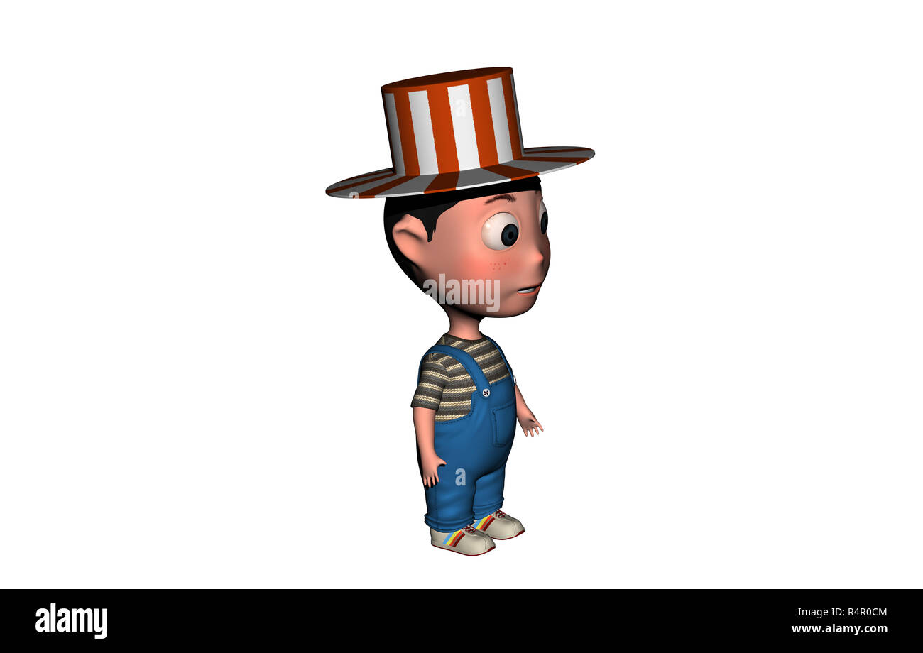 cartoon schoolboy isolated Stock Photo - Alamy
