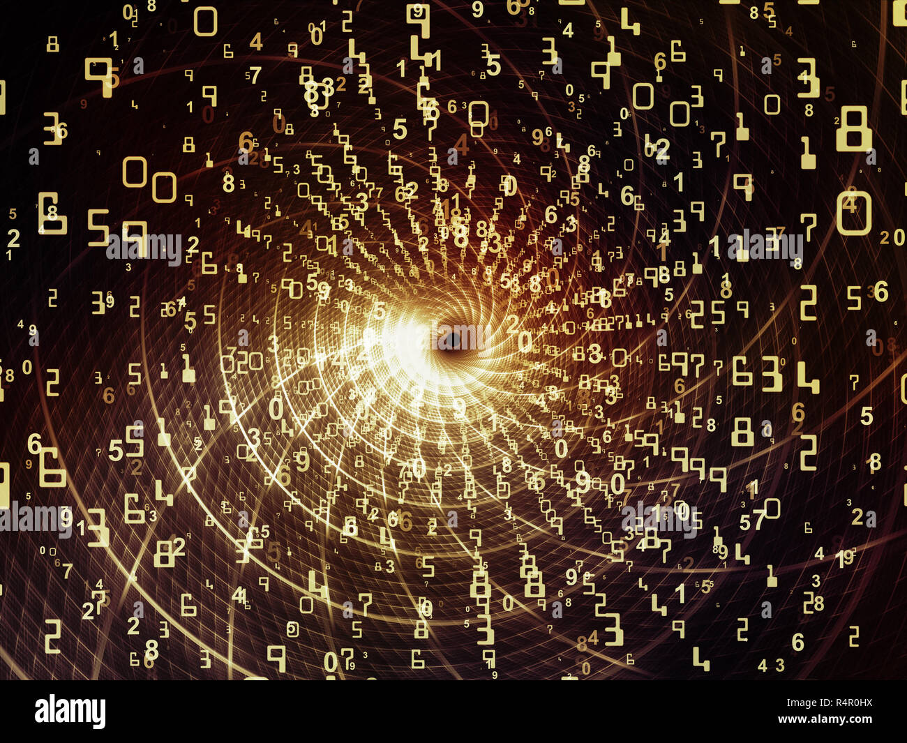 Virtual Life of Integers Stock Photo - Alamy