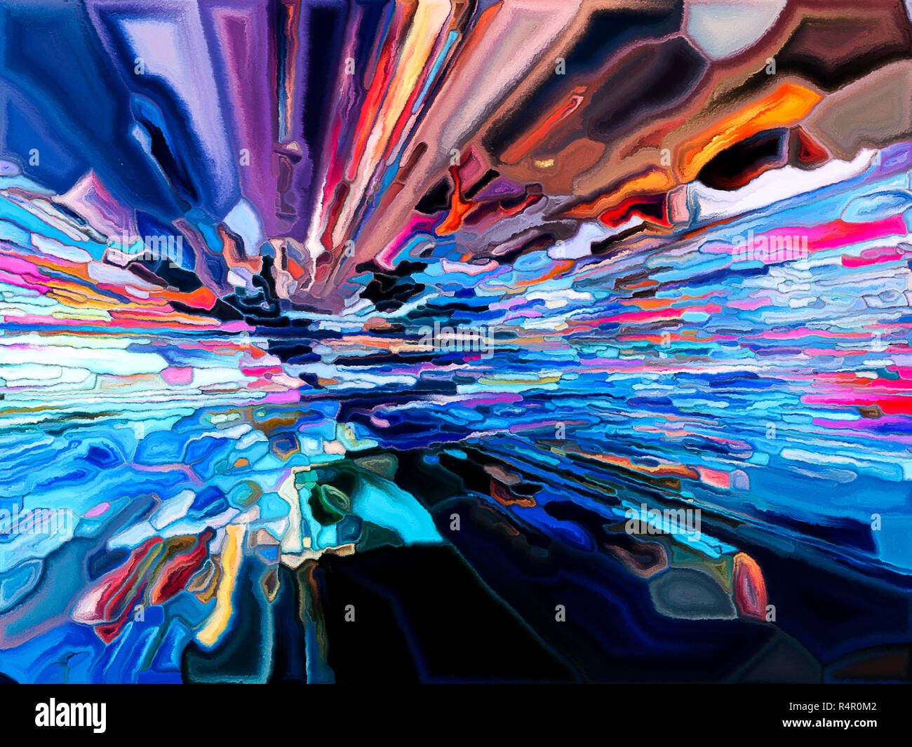 Vivid explosion of abstract shapes hi-res stock photography and images ...