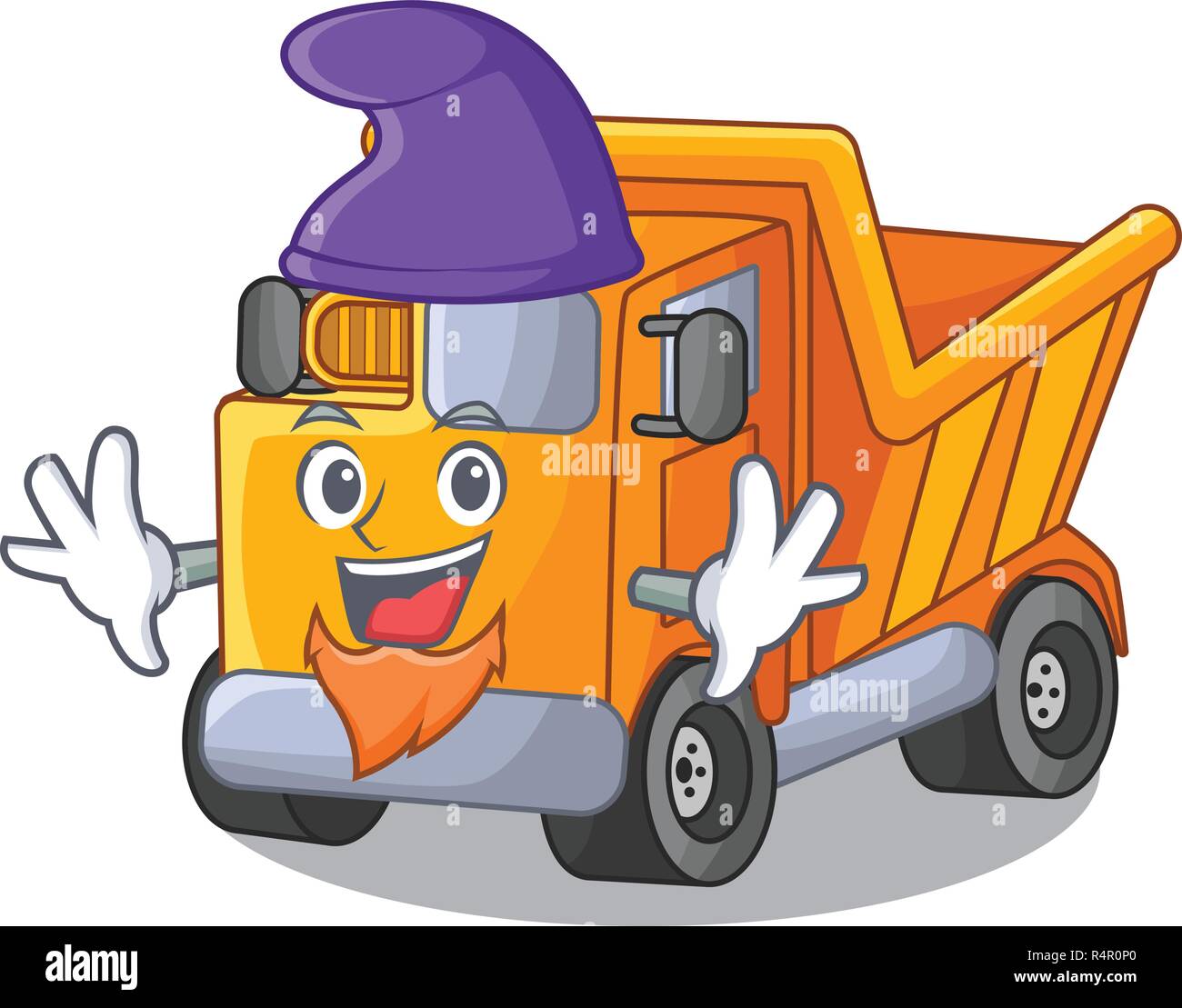 Elf cartoon truck on the table learn Stock Vector Image & Art - Alamy